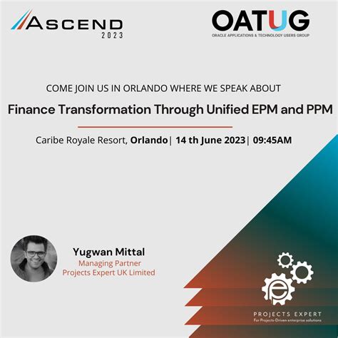 Projects Expert On Linkedin Ascend2023 Project Erp Projectsexpert Oracle Oraclecloud