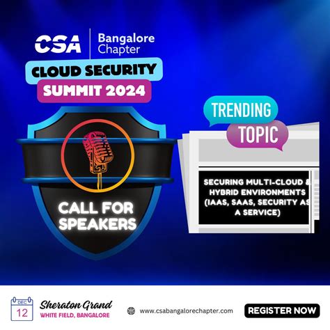 Cloud Security Alliance Bangalore Chapter On Linkedin Cloudsecuritysummit2024 Callforspeakers