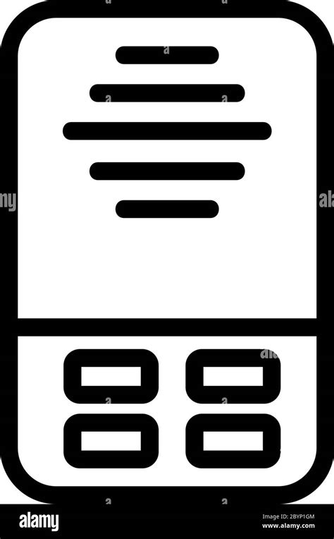 Intercom Security Device Icon Vector Outline Illustration Stock Vector