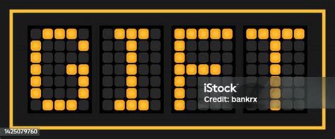 주황색 색깔은 까만 배경에 단어 선물에 있는 기치를 지도했습니다 Led 조명에 대한 스톡 벡터 아트 및 기타 이미지 Led 조명 개념 광고 Istock