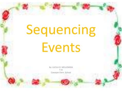 Sequence Of Events Ppt Pptx Gardening Home And Garden Sequence Of Events Ppt Pptx Gardening Home And Garden