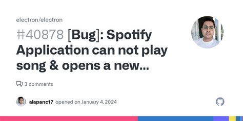 Bug Spotify Application Can Not Play Song And Opens A New Electron Window On Clicking Each Song