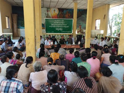 မအူပင်မြို့နယ်၌ မြို့နယ်အဆင့်ဌာနဆိုင်ရာများနှင့် ရပ်မိရပ်ဖများ၊ ပြည်သူများ တွေ့ဆုံဆွေးနွေးပွဲ က