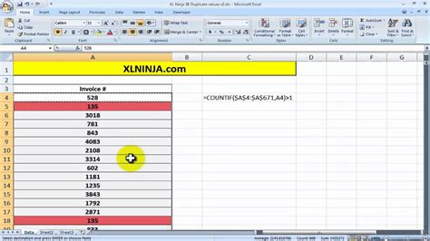How To Find Duplicate Values With Conditional Formatting Youtube