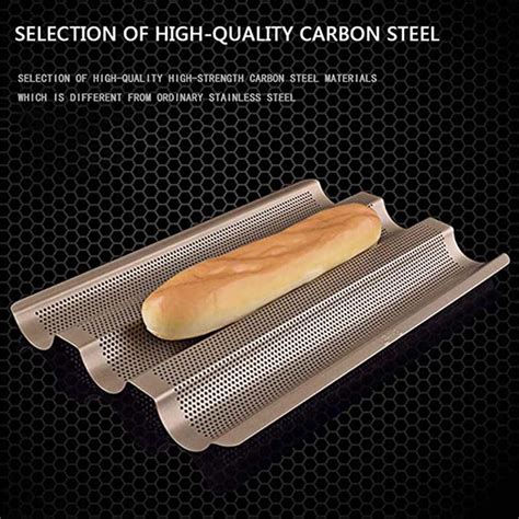 Golden Wave Baking Tray French Bread Baking Mold B Grandado