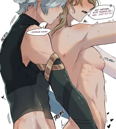 Alhaitham And Kaveh Genshin Impact Drawn By Zirttih Danbooru