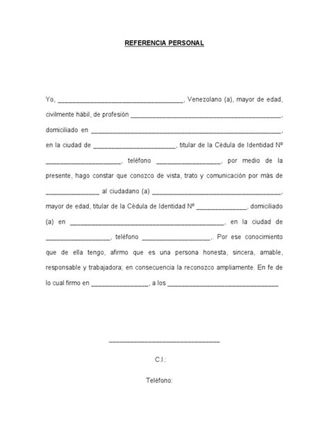 Formato Referecia Personal Pdf