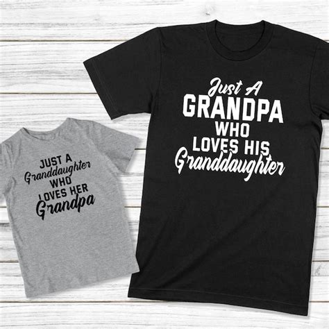 Grandpa And Granddaughter Matching Tshirts Etsy