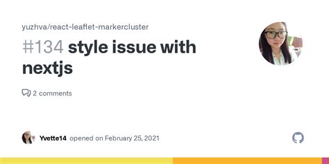 Style Issue With Nextjs · Issue 134 · Yuzhvareact Leaflet Markercluster · Github
