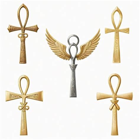 Ankh Detailed Vector Set Premium Ai Generated Vector
