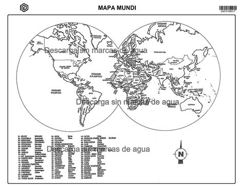 Mapa Mundi con nombres y división Politica home