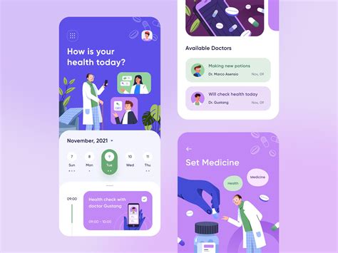 Mobile App Design Inspiration Medicine Reminder App Mobile App Design