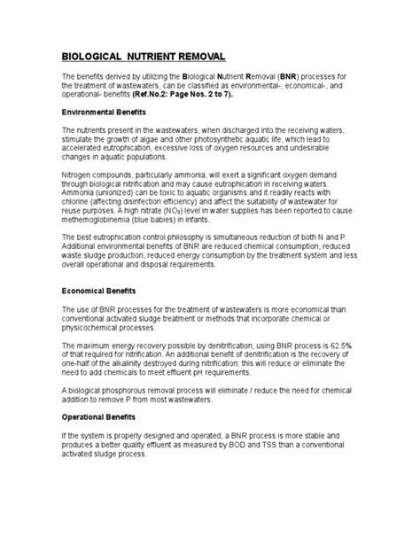 Biological Nutrient Removal Pdf Sewage Treatment Anaerobic Digestion