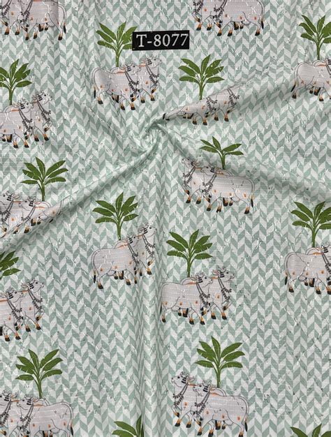 Pichwai Festive Collection On Rayon Crochet The Wardrobe Fabrics