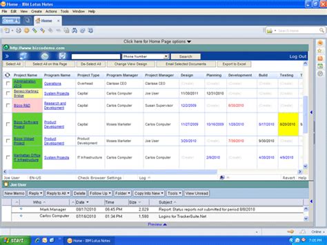 Lotus Notes Project Milestone Dashboards Simplify Project Management Project Tracker Net