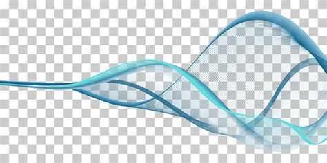청록색 파도 소용돌이 스우쉬 투명한 곡선 선을 풀다 역동적 인 흐르는 바닷물 음파 운동 음파 배너 디자인 고립 된 국경 벡터 일러스트 레이 션 차원 분열도형에 대한 스톡
