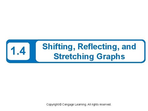 1 4 Shifting Reflecting And Stretching Graphs Copyright