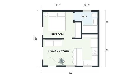 400 Sq Ft Adu Floor Plans Modern Living