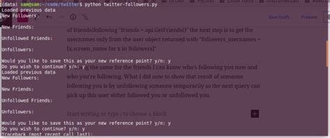 How To Create A Python Twitter Unfollower Tracking Script Ld Talent Blog