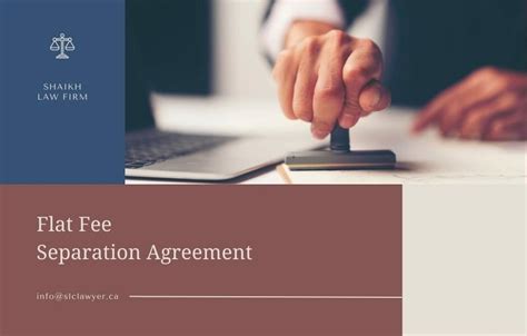 Flat Fee Separation Agreement
