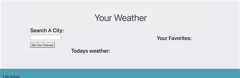 GitHub WillG1991 Weather App