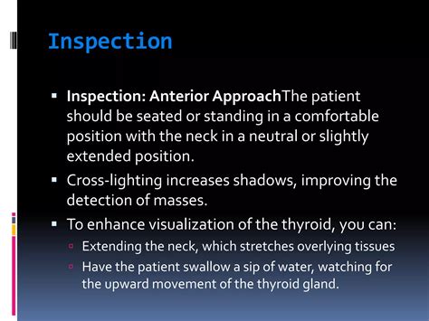 Examination Of Thyroid Gland Pptx