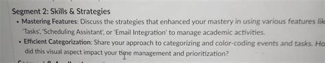 Solved Segment 2 Skills And Strategiesmastering Features