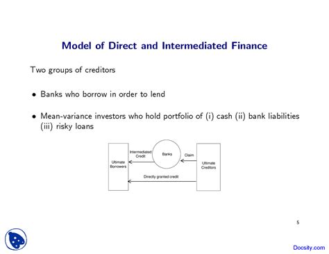 Intermediated Finance Banking Lecture Slides Docsity