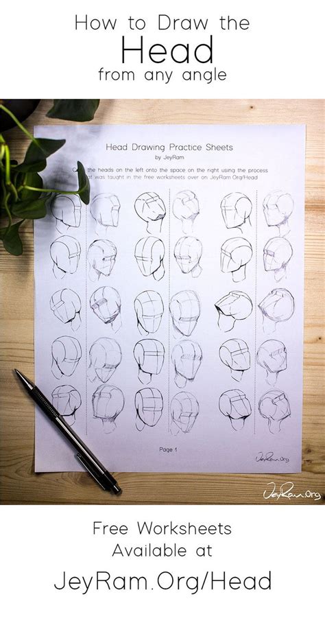 How To Draw The Head From Any Angle For Beginners Drawing Tutorial Drawings Practice Drawing