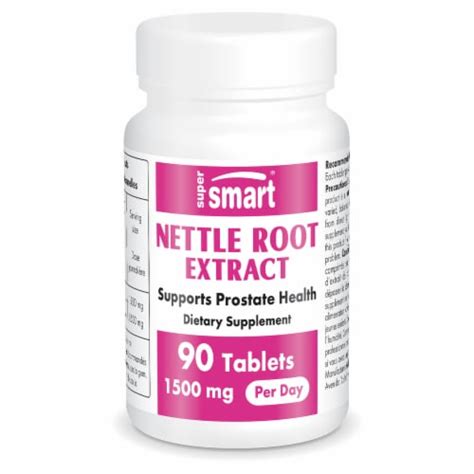 Supersmart Nettle Root Extract 1500mg Per Day Non Gmo And Gluten Free
