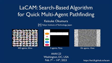 lacam search based algorithm for quick multi agent pathfinding speaker deck