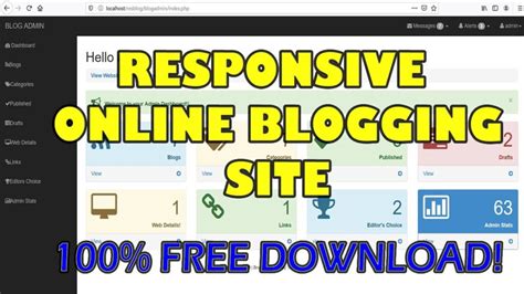 Responsive Online Blog Website Using Php Mysql Campcodes
