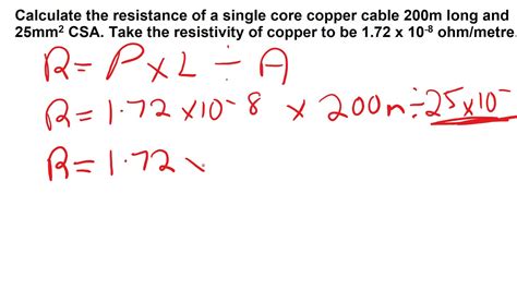 Resistivety Calculation YouTube