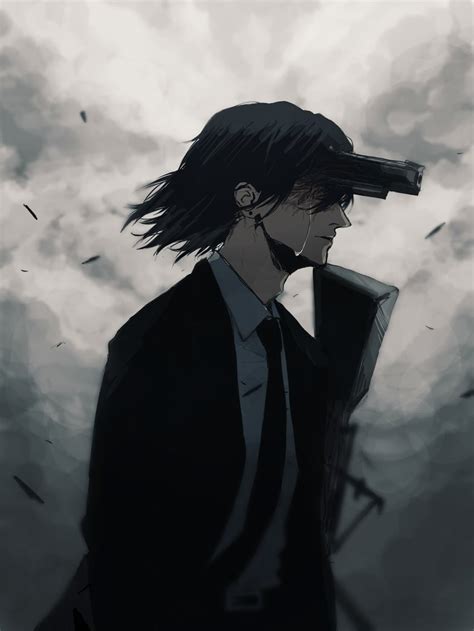 Hayakawa Aki And Gun Devil Chainsaw Man Drawn By Santa S Danbooru