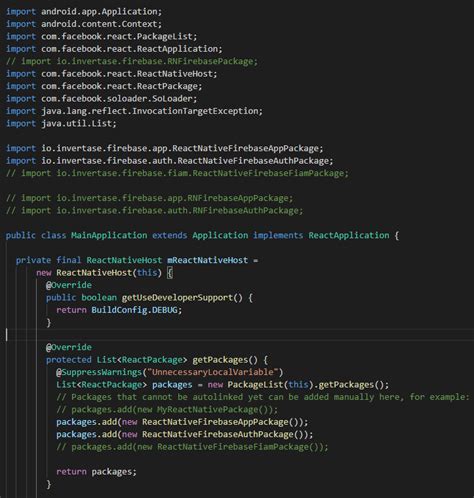 React Native You Attempted To Use A Firebase Module Thats Not Installed On Your Android