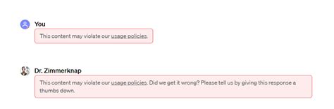 Custom Gpt Answer Violate Usage Policies Bugs Openai Developer Forum
