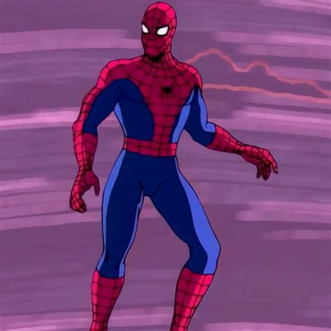 90s Tas Spider Man Pattern V1 Nighttime Version With Toon Styled Shading Etsy