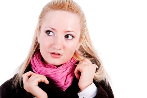 Sweet Blonde In Coat Stock Image Image Of Seduce Lovely 11220755