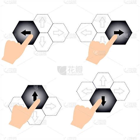 用手按或用箭头按按钮。