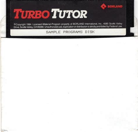 Borland Turbo Pascal 3 0 1985 Borland International Inc Free