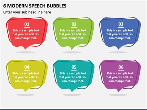 Modern Speech Bubbles PowerPoint And Google Slides Template PPT Slides