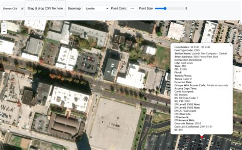 longitude and latitude map from csv free online map application