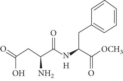 Chemical Structure Of Aspartame Download Scientific Diagram