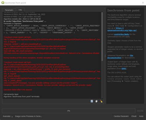 Network Error In Ors Tool Plugin With Local Server Qgis Openrouteservice