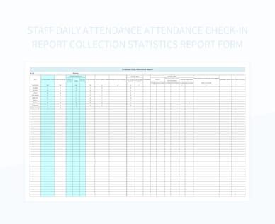 Free Daily Attendance Templates For Google Sheets And Microsoft Excel Slidesdocs