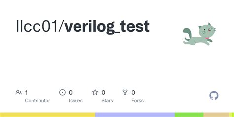 Github Llcc01verilogtest