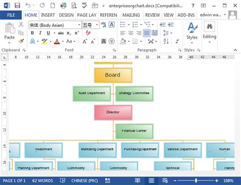 How To Draw Organizational Chart In Word Printable Templates