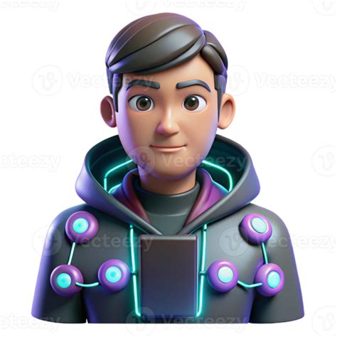 Dramatic Creative 3d Render Futuristic Boy Avatar Authentic 56756540 Png