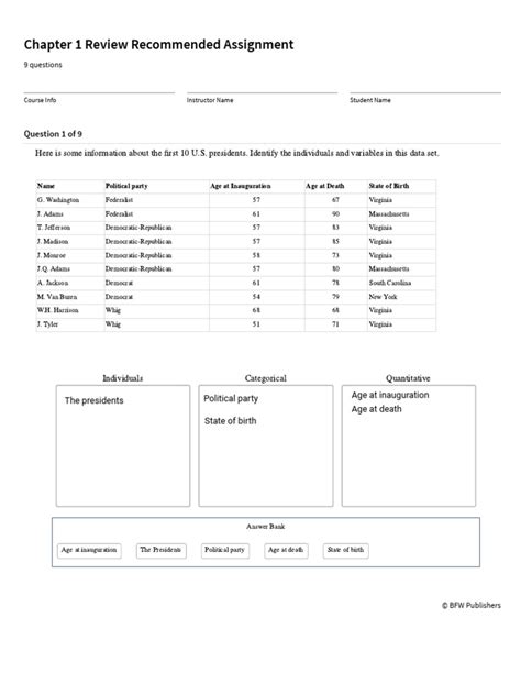 Chapter 1 Review Recommended Assignment Print Preview Pdf Mean