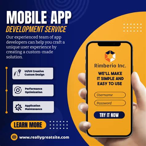 Announcement Mobile App Template Postermywall